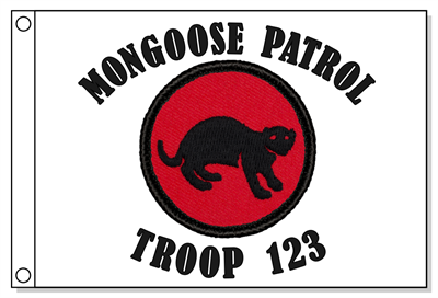 - Retro Mongoose Patrol Flag