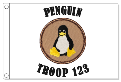Penguin Cartoon Patrol Patch (#137,137A)