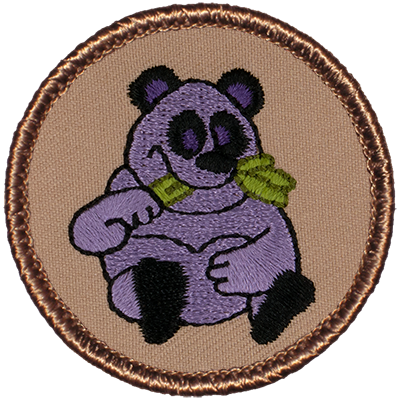 Eating Purple Panda Patrol Patch (custom)
